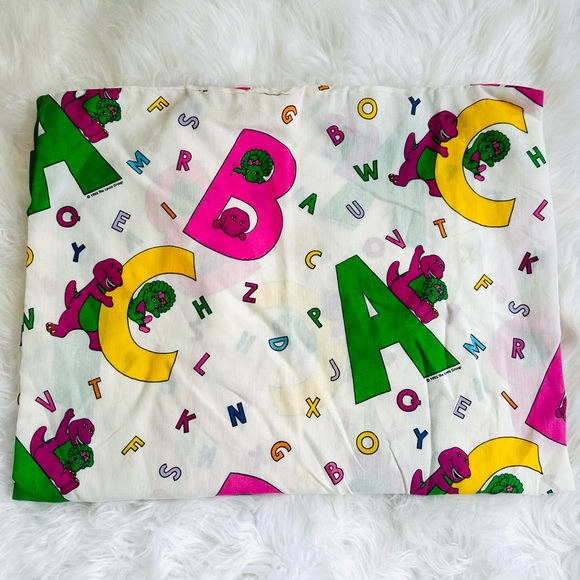 Vintage | Bedding | Vintage Barney The Dinosaur Single Pillowcase 993 ...